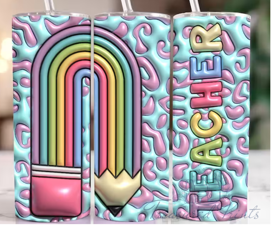 Pastel Rainbow Teacher – Treasured Prints